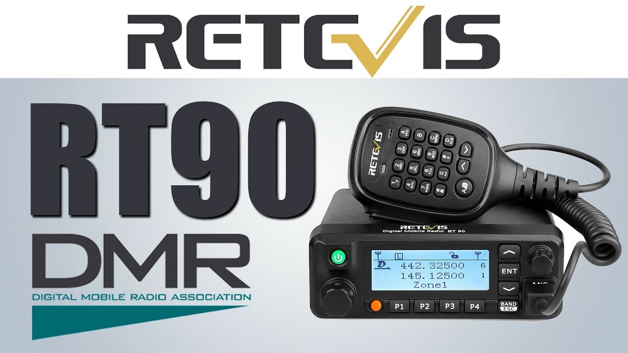 RETEVIS RT90 Dual Band DMR / Analog Mobile Radio Overview - YouTube