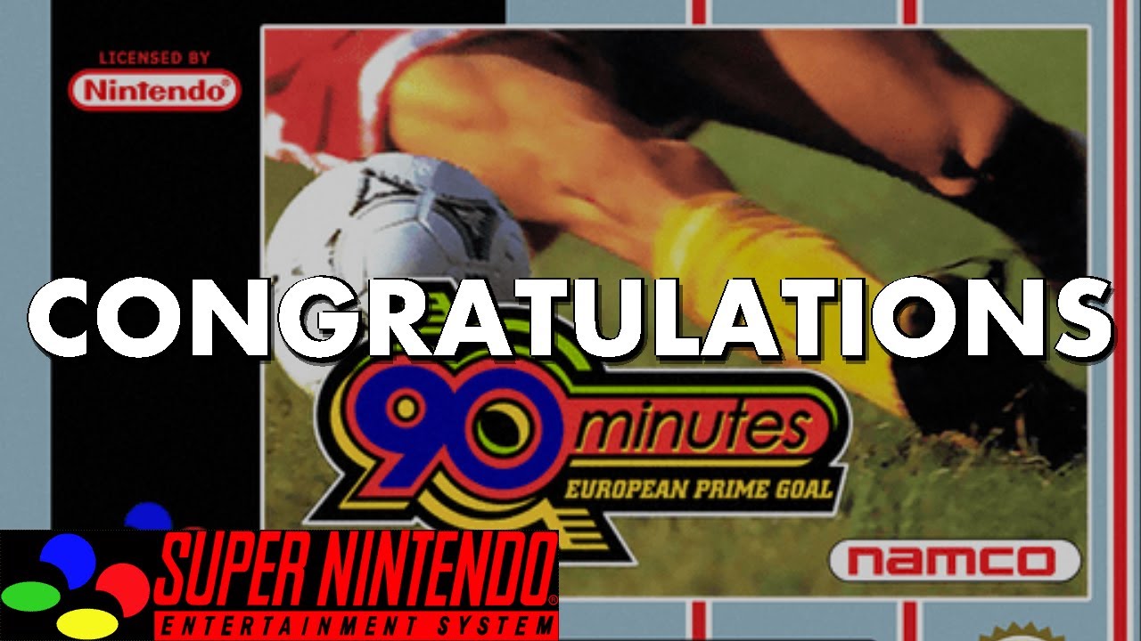90 Minutes - European Prime Goal (SNES Europe) OST - Congratulations ...