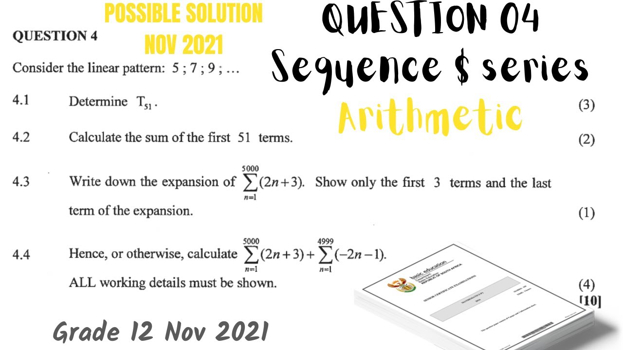 Grade 12 Nov 2021 | Question 04 (Arithmetic) - YouTube