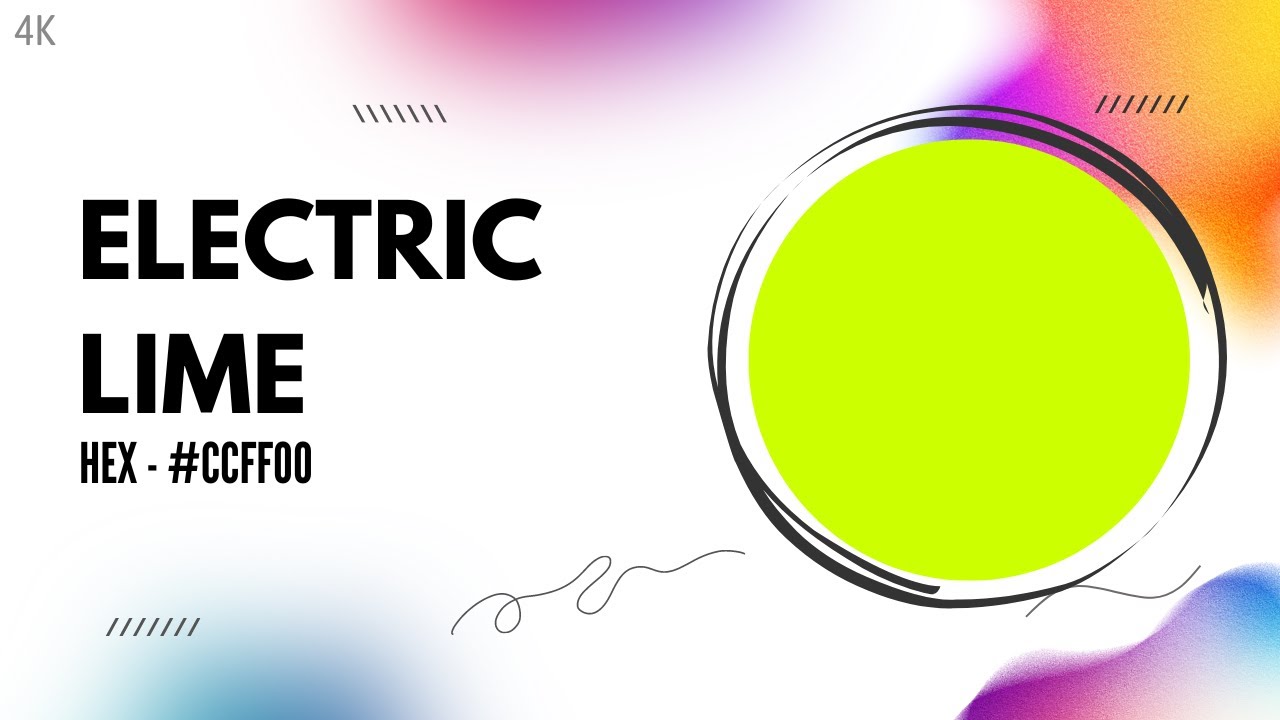 1 Hour of 4K Relaxing Electric lime color - Color for Meditation ...