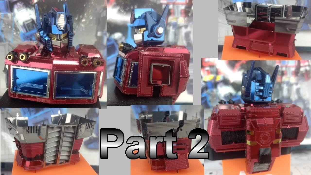 MU Optimus Prime build - Part 2 - Finishing the torso and head - YouTube