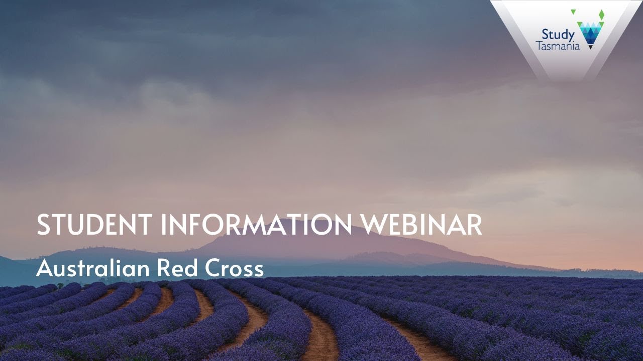 Australian Red Cross student information webinar - YouTube