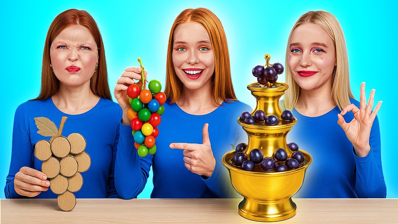 ASTUCES ALIMENTAIRES EN OR 😱 | Défi Manger Normal vs Luxe - YouTube