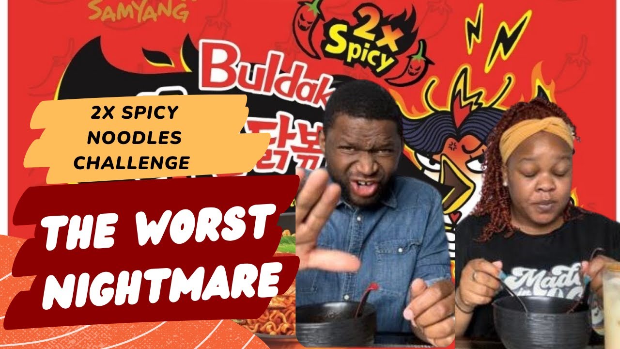 2X NUCLEAR FIRE SPICY NOODLE CHALLENGE | BULDAK 2X HOT - YouTube