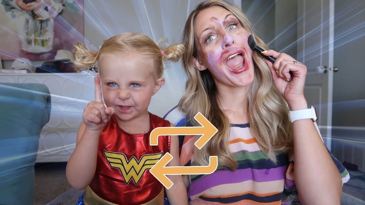 Body Swap BABY VS MOM! EB does a switch up with April Magic Spell book ...