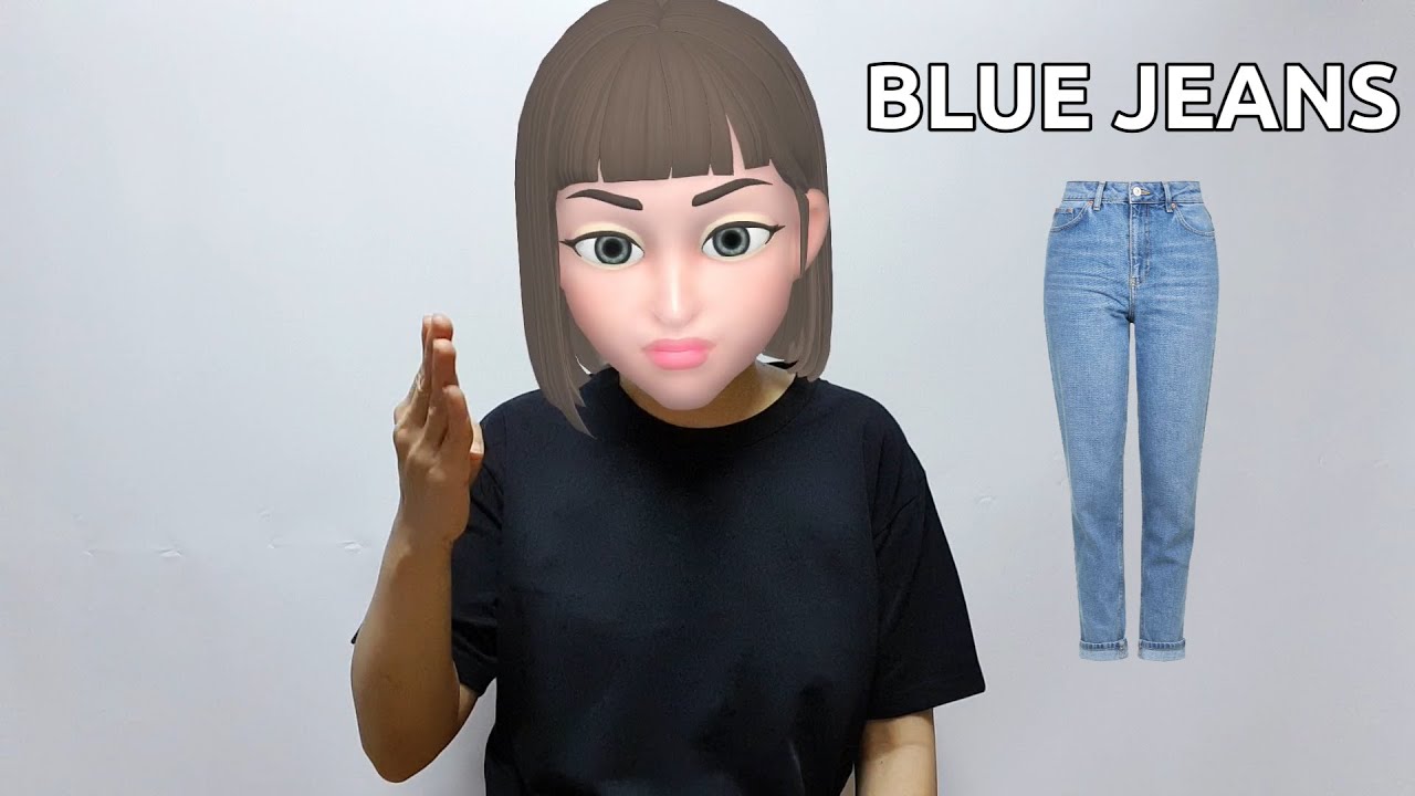 American Sign Language (ASL) Lesson: Blue Jeans - YouTube