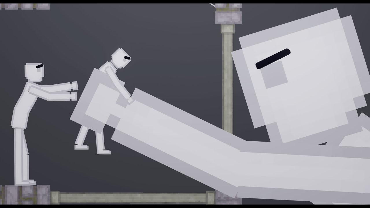 Giant Humans Fight Small Humans In People Playground - YouTube