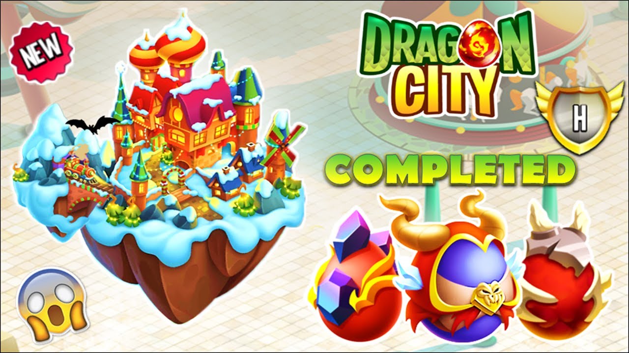 Dragon City - Exclusive "Holiday Island + All Dragons" - Full Map ...