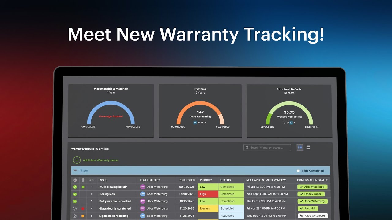 Meet New Warranty Tracking for ConstructionOnline - YouTube