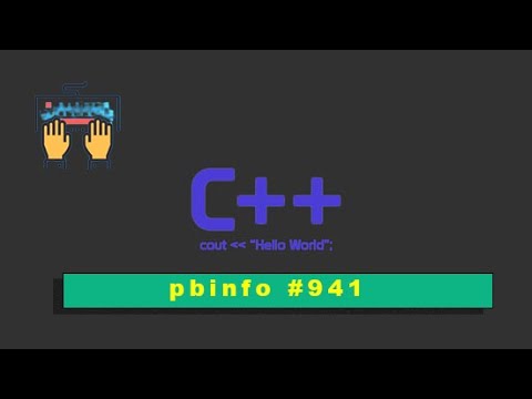 Problema pbinfo #941 - C++ Coding - YouTube