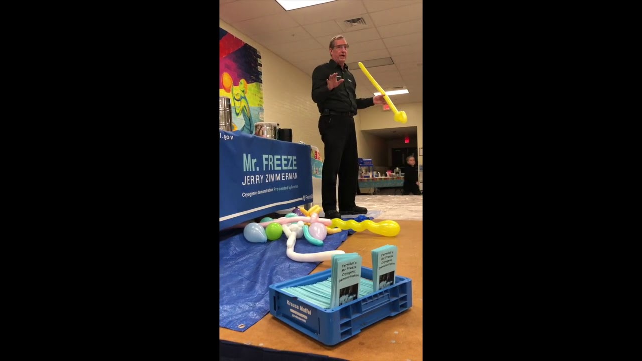 Mr Freeze presents at Keller Junior High's Escape Room Night - YouTube