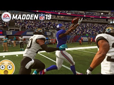 Madden 19 Gameplay! CRAZY New Hit Sticks, Catches & Jukes!