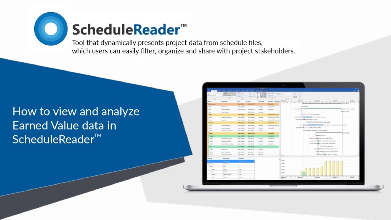 How to view and analyze EV data - Earned Value Analysis in ScheduleReader - YouTube