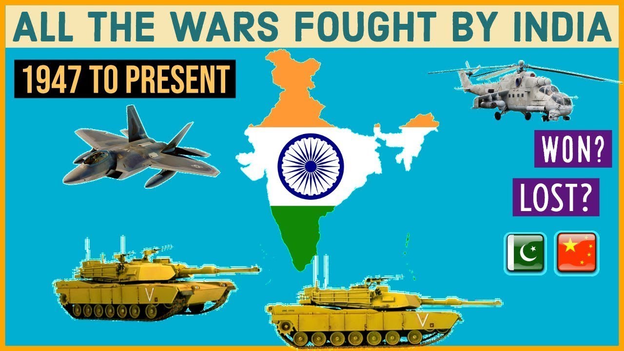 All The Wars Fought By India 1947 To Present | Indian war | 1962 | 1965 ...