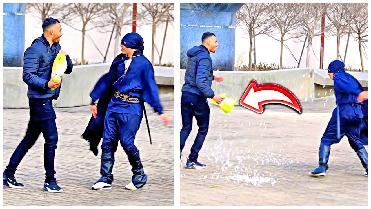 Smacking peoples drinks prank part 7 - YouTube