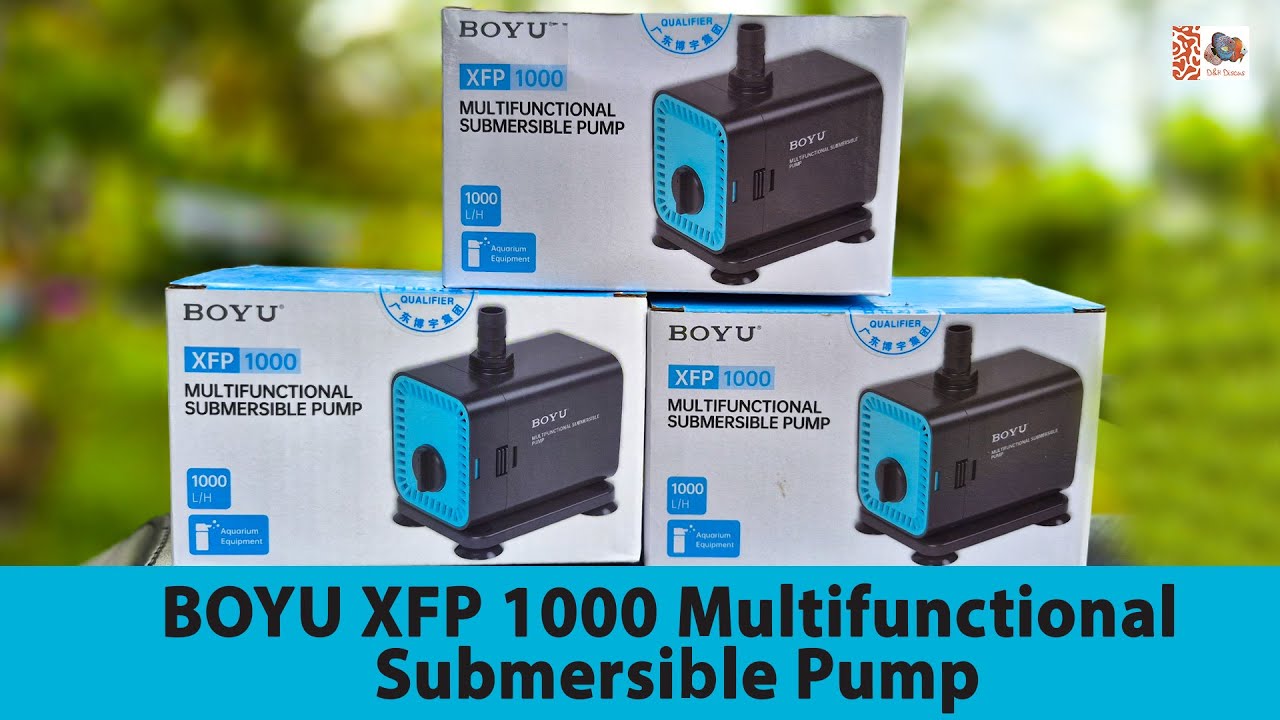 BOYU XFP 1000 Multifunctional Submersible Pump - YouTube