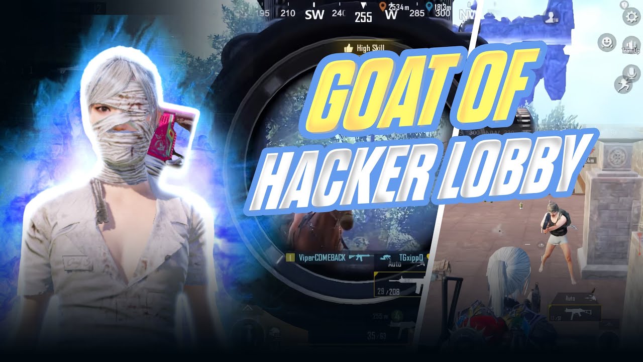 GOAT OF HACKER LOBBY 🐐 insane solo vs squad 1v4 clutch battleground ...