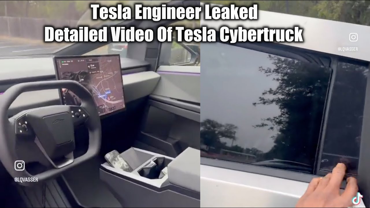Tesla Engineer Leaked Detailed Video Of Tesla Cybertruck - YouTube