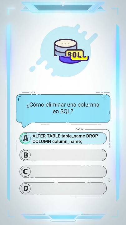 ¿Cómo Eliminar una Columna en SQL? 💻 ¡Aprende la Forma Correcta! - YouTube
