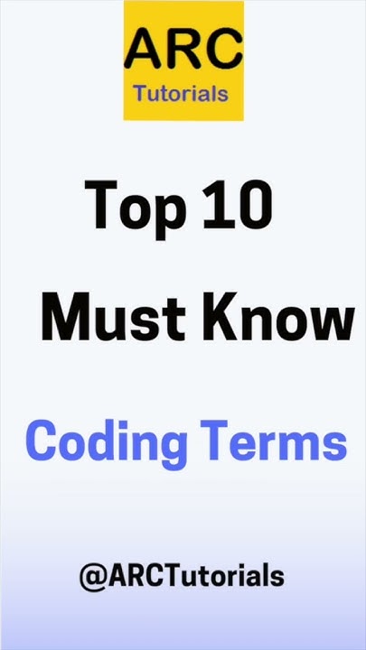 Top 10 Must Know Coding Terms #shorts #ytshorts #coding #programming # ...