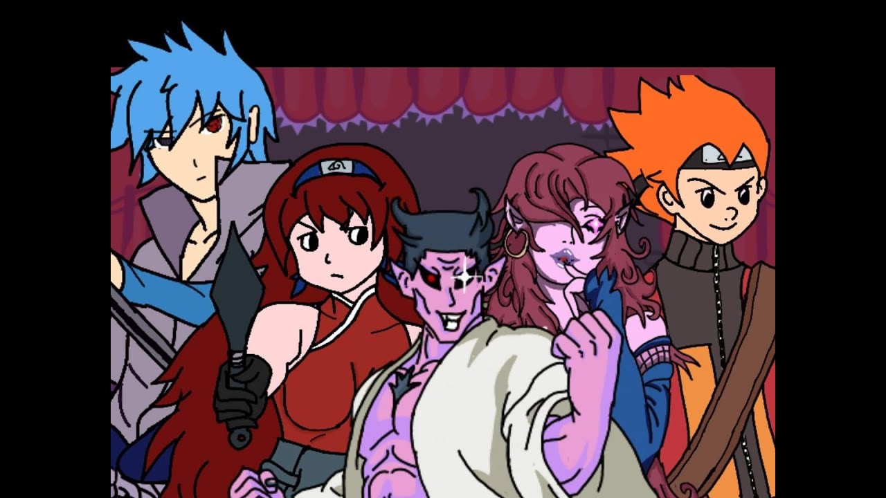 FNF as Naruto Characters I Friday night funkin' - YouTube