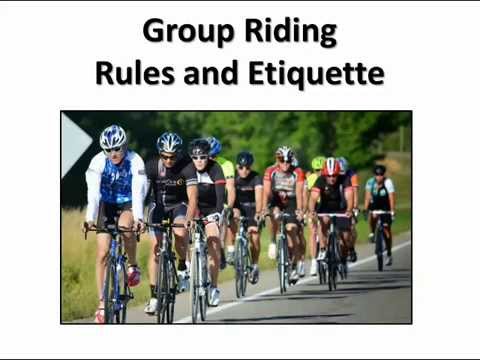 Group riding Rules and Etiquette - YouTube