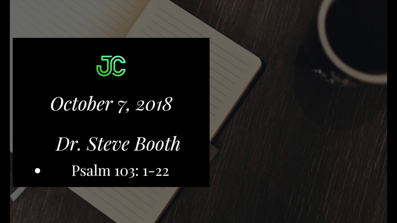 Dr Steve Booth | October 7, 2018 - YouTube