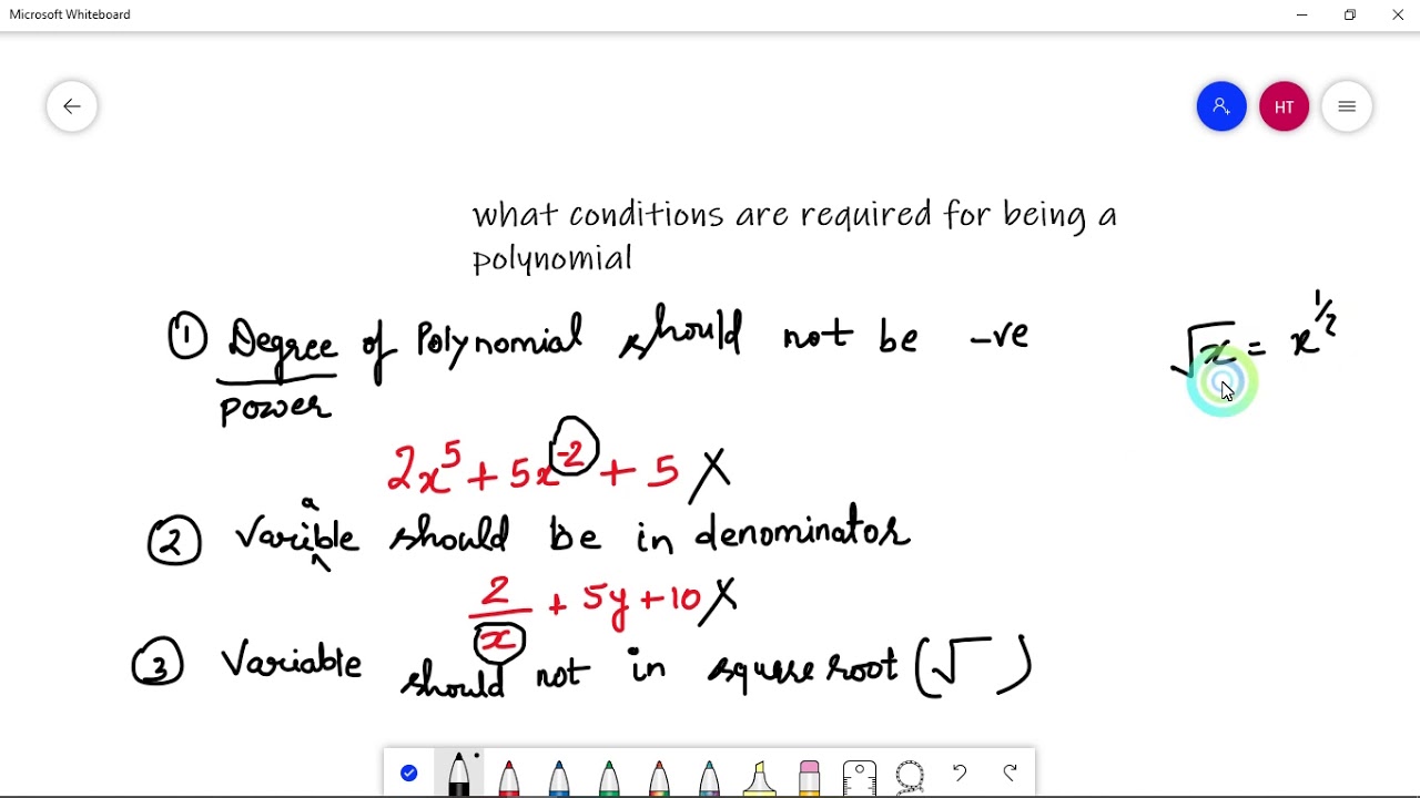 Class 10th Chapter 2 (Polynomials) Condition Of Polynomial - YouTube