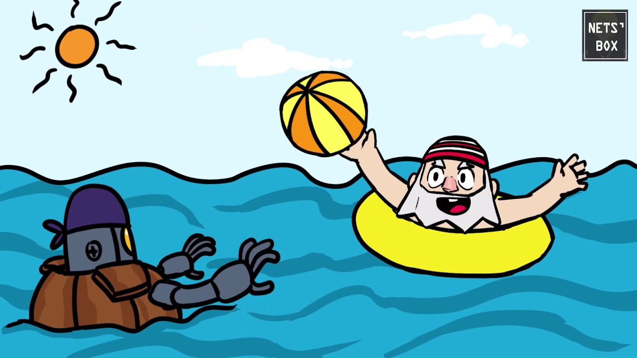 해변에서 생긴 일 ( BRAWLSTARS BEACH ANIMATION ) - YouTube