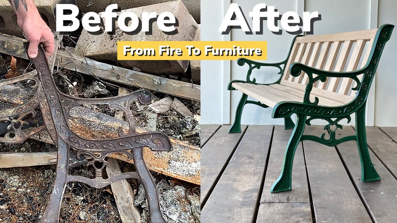 We Almost Lost Everything || Restoring An Antique Bench - YouTube