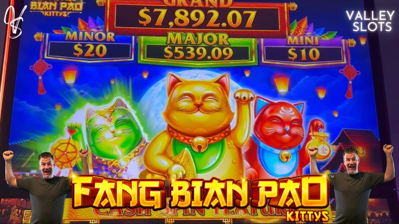 Green Cat Gave us 4 Bonuses on Fang Bian Pao Kitties Slot Machine - YouTube