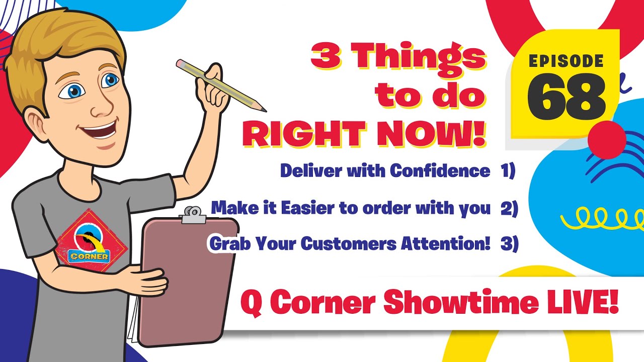 3 Things to do RIGHT NOW! - Q Corner Showtime LIVE! - Episode 68 - YouTube