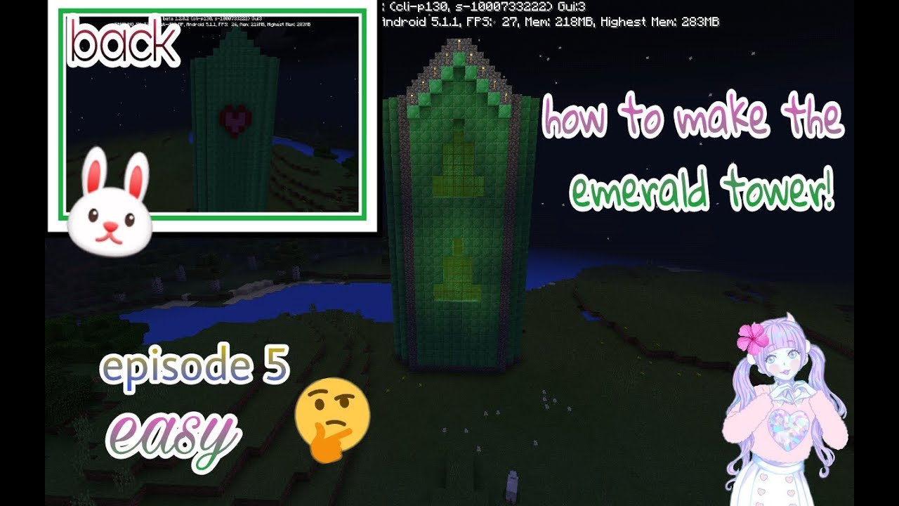 New | how to make the emerald tower !!| EASY - YouTube