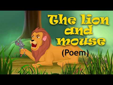 The lion and the mouse (poem) for class 5 by Unique E Learning - YouTube
