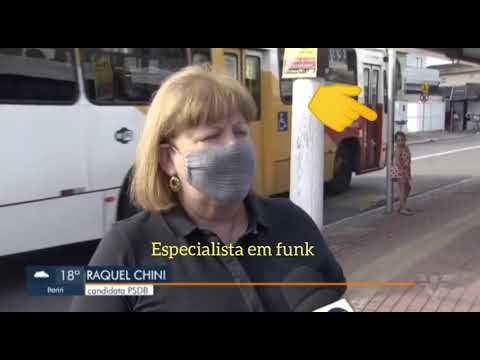 entrevista politica com criança dançando funk