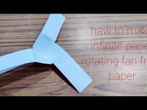 how to make infinite rotating fan from paper #artandcraft #papercraft # ...