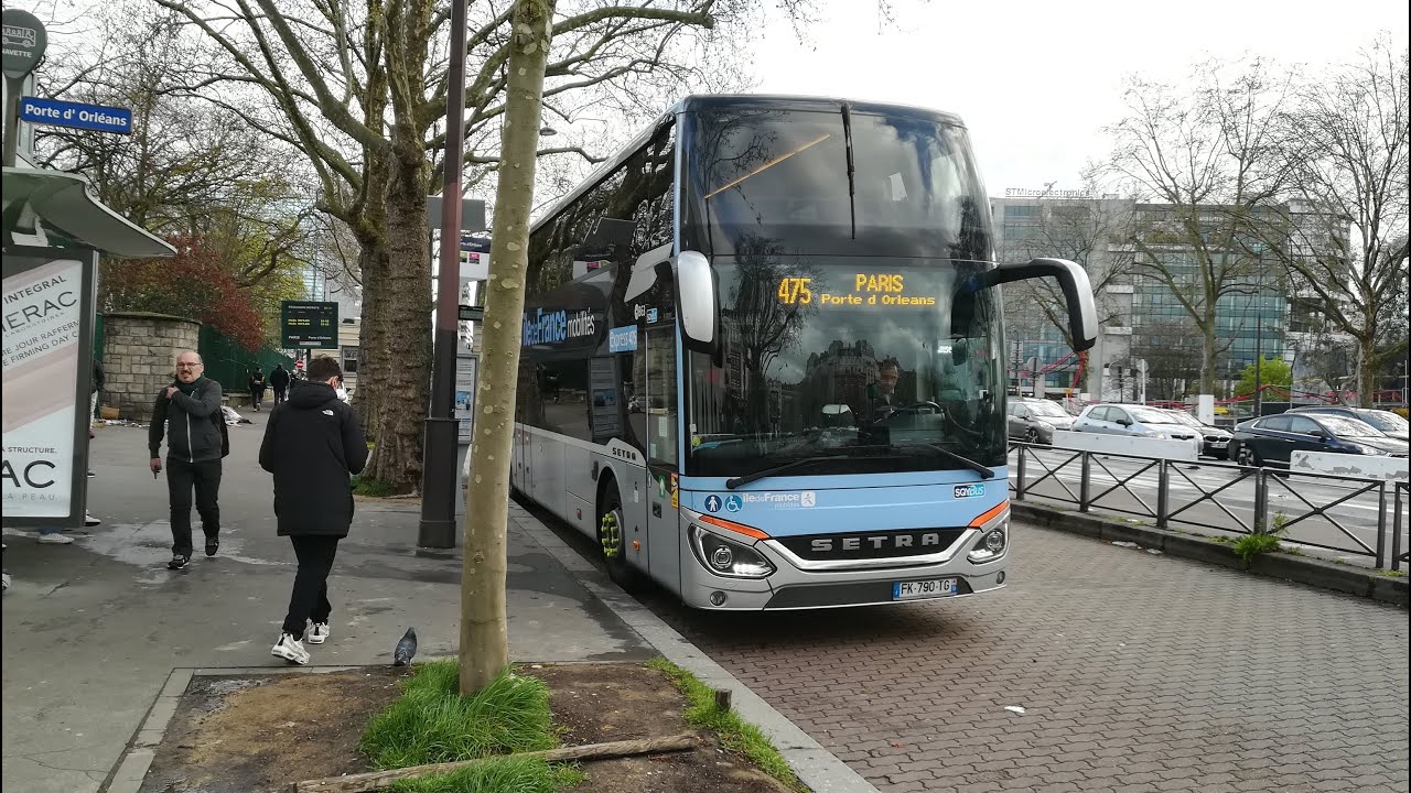 Sqybus 475 Élancourt-Prague - Paris-Porte d'Orléans [Bus à 2 étages ...