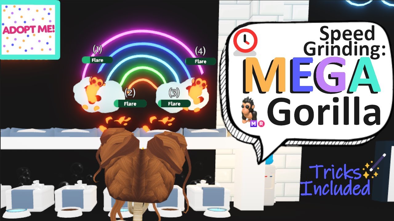 4 Hour Speed Grind - MEGA NEON GORILLA 🦍GORILLA FAIRGROUND UPDATE!! // Adopt Me (Roblox) ♡ - YouTube