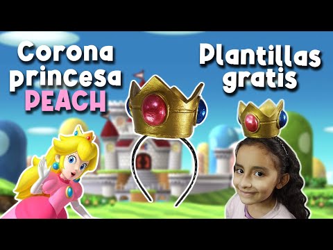 Como hacer corona de la princesa PEACH - Ideas Creativas DIY