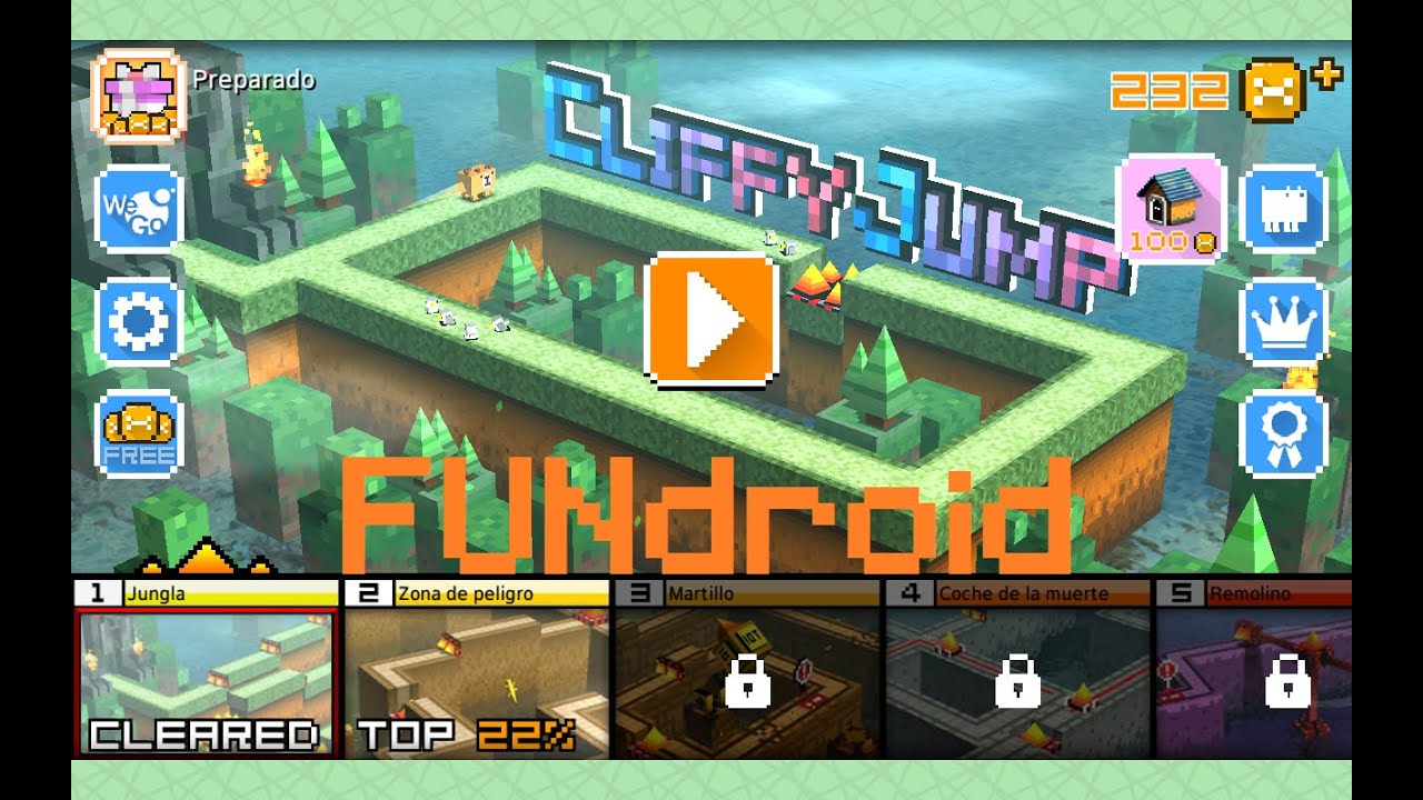 FUNdroid: Cliffy jump (1) - YouTube