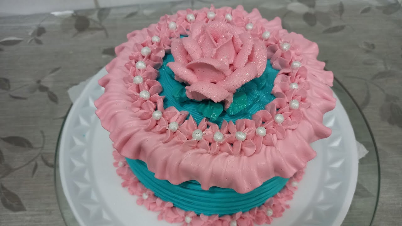 BOLO COM BABADO /COMO FAZER ESSE BABADO LINDO E FLOR!/bicos 402/2D/123 ...