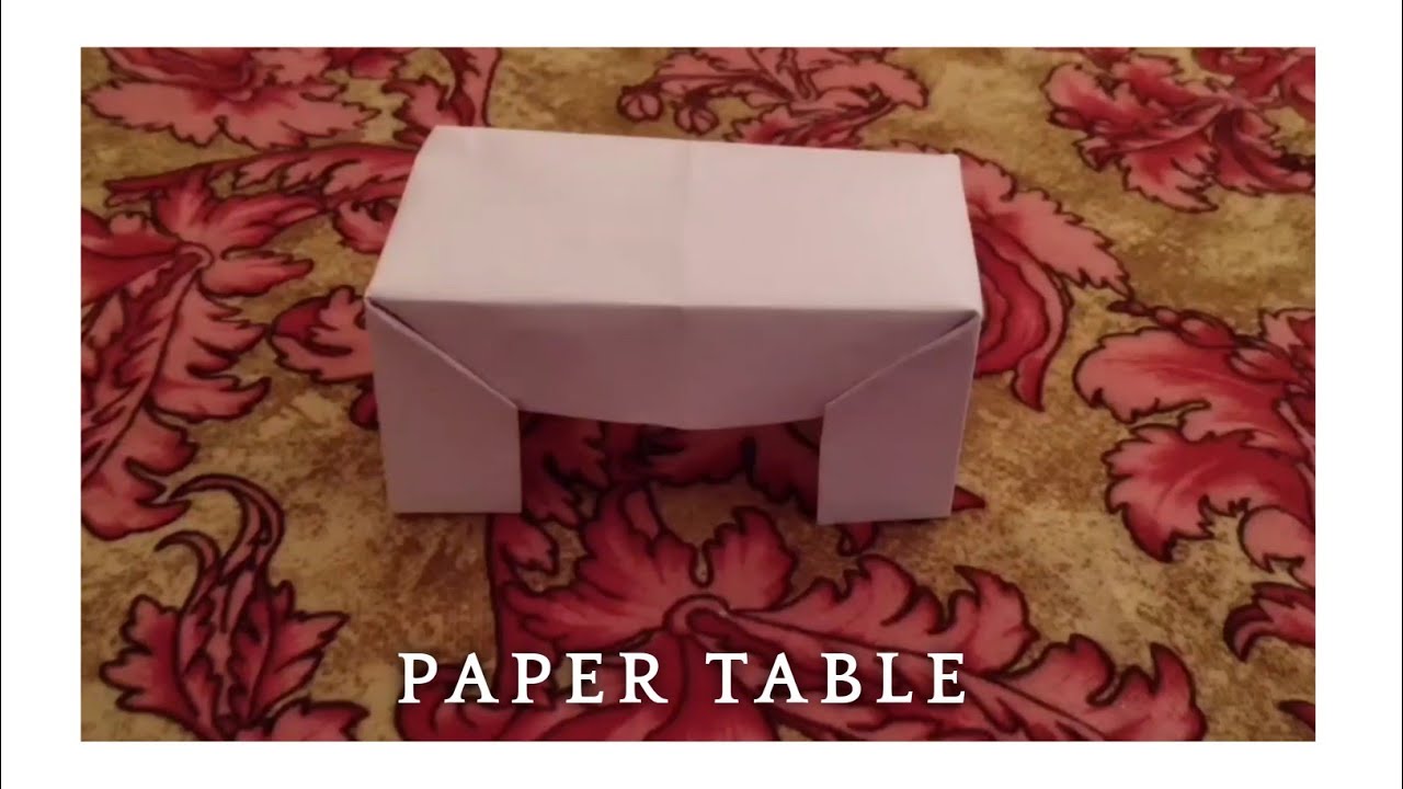 How to make paper table | origami table | easy table | paper table # ...