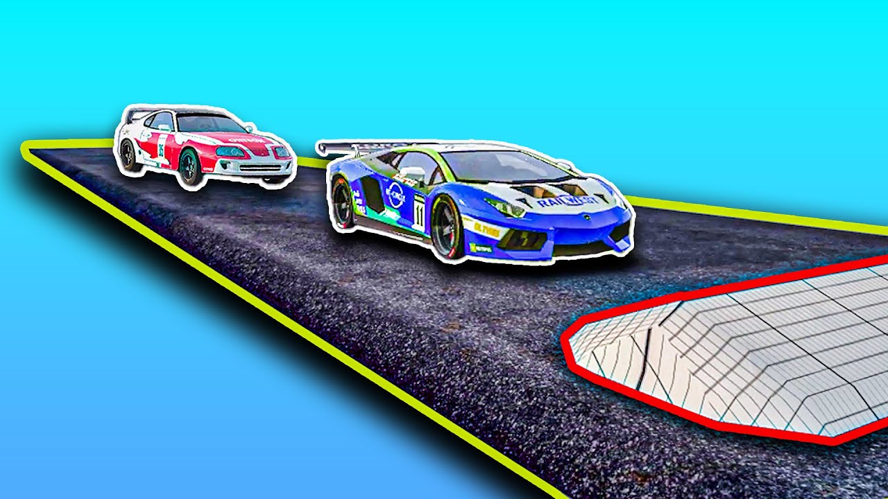 Supra Vs Lambo Vs Speed Bump | DriveX Car Crash Simulator 4K Gameplay ...