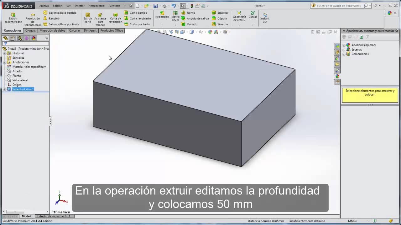 HERRAMIENTAS BÁSICAS SOLIDWORKS - YouTube