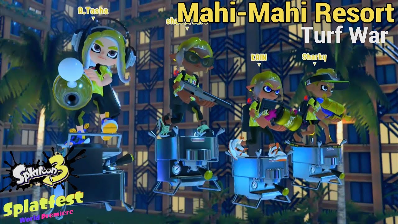 Splatoon 3 Splatfest - Turf War Battle Mahi-Mahi Resort - Multiplayer ...