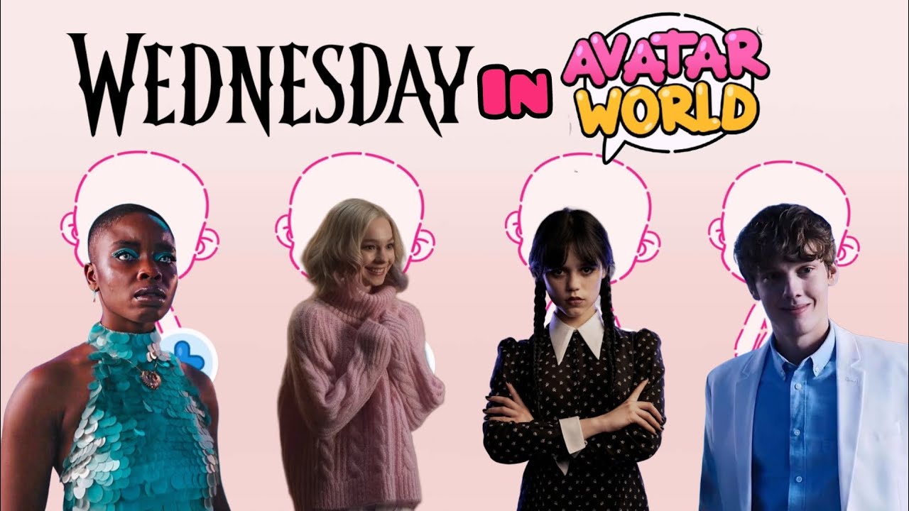 How To Make Wednesday 🩷🕸️🖤 in Avatar World!!! #avatarworld #wednesday # ...