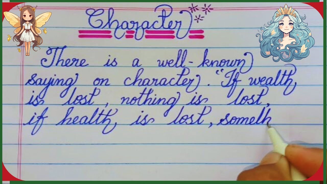 Short Essay on Character | Few Lines Essay Writing on Character ...