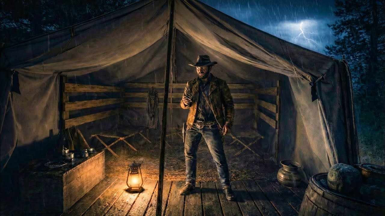 Arthur Morgan Standing Guard in a Heavy Downpour | RDR2 ASMR - YouTube