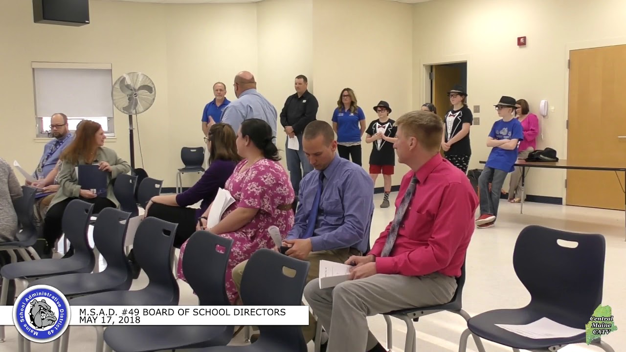 MSAD #49 School Board 5 17 18 - YouTube