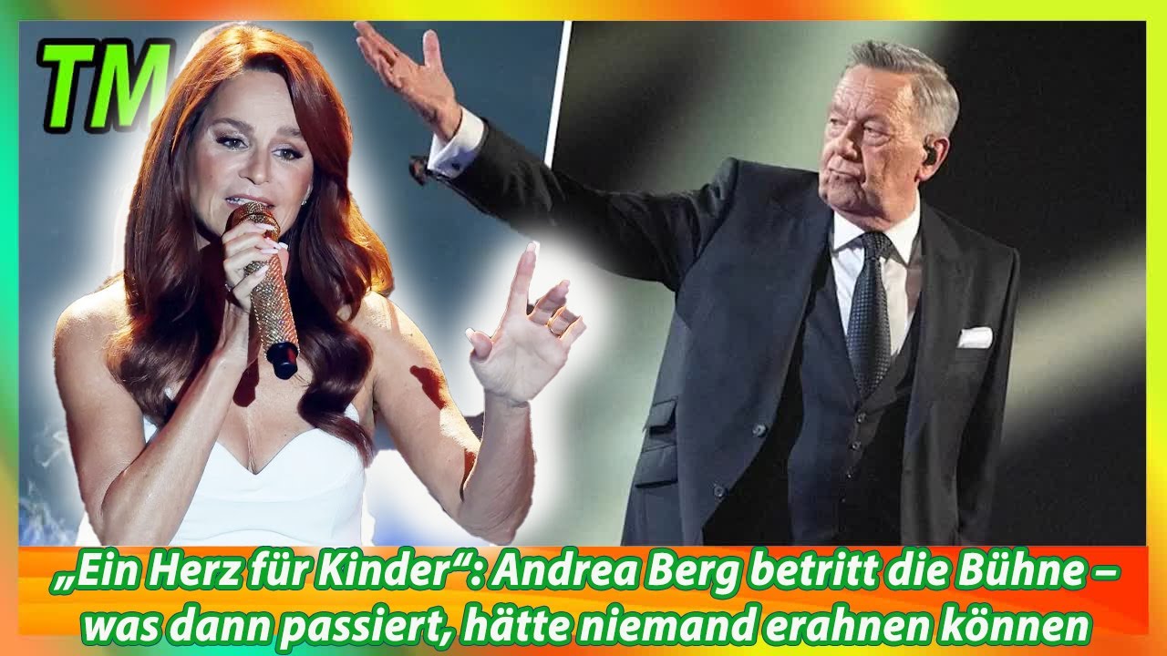 „Ein Herz für Kinder“ Andrea Berg betritt die Bühne – was dann passiert ...